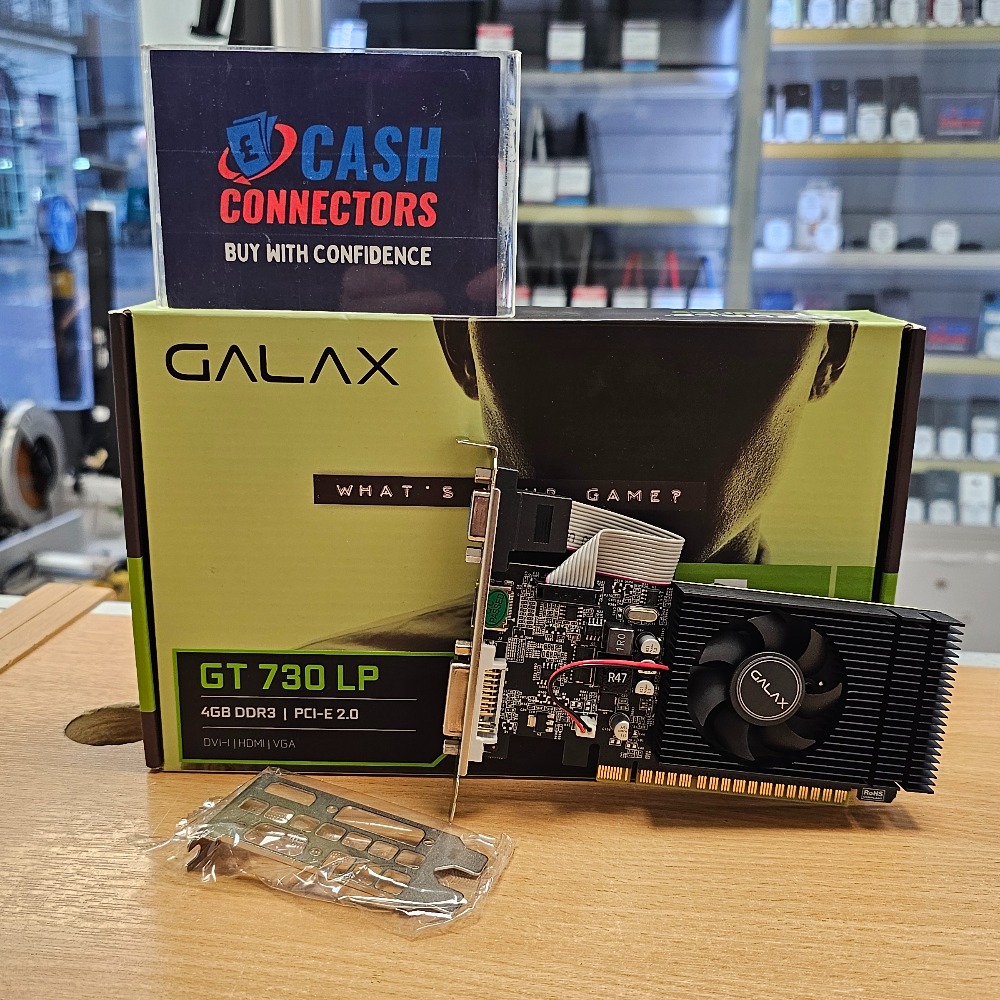 Pre-owned Nvidia GeForce Galax GT 730 LP 4GB DDR3 Graphics Card - Own4Less